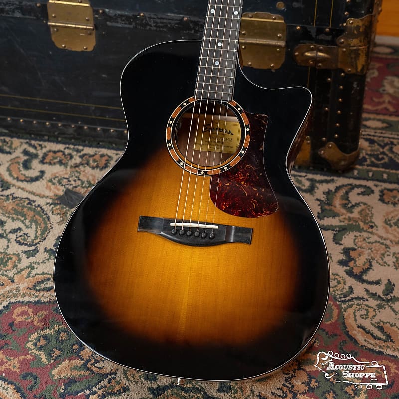 Eastman AC122-2CE-DLX-SB Cedar/Sapele Sunburst Acoustic | Reverb