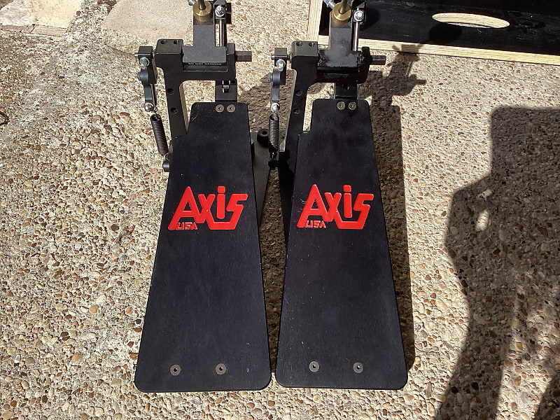 Pair of Axis A21 Wideboard Kick Pedals - Black with microtune | Reverb