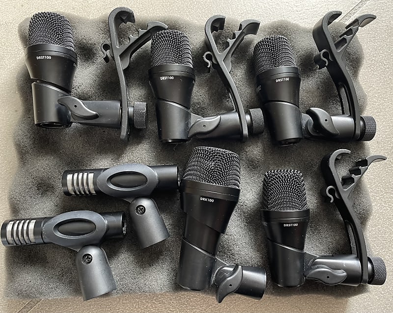 Digital Reference DRDK7 Black Drum Mic Microphone Set | Reverb