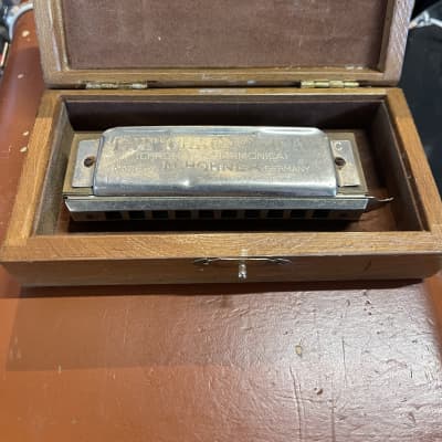 Vintage German M. Hohner Marine Band Harmonica No. 1896 A440 | Reverb