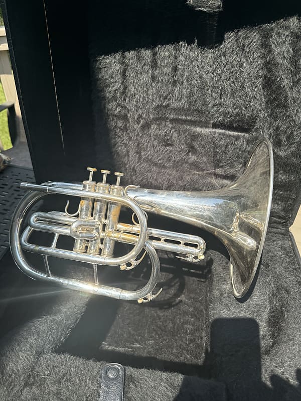 DYNASTY 3 VALVE G MELLOPHONE - Silver w/OHS CASE | Reverb