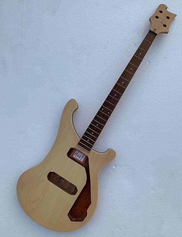 4 String Electric Bass Guitar Body with Maple Neck, Rosewood | Reverb