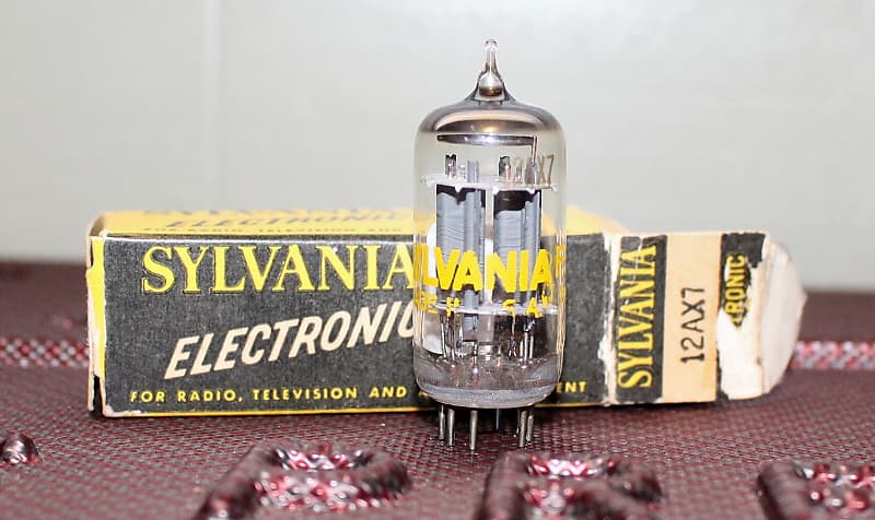 SYLVANIA 12AX7 ECC83 PERFECT BALANCE LONG PLATE COPR GRID | Reverb UK