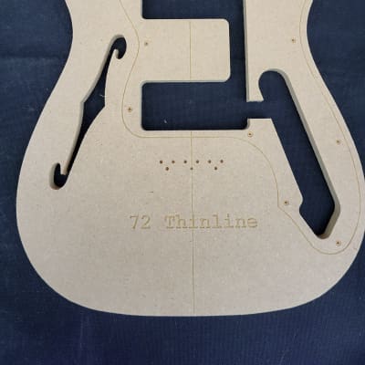 72 Thinline Telecaster Body Template ~ MDF 1/2" CNC ~ Guitar | Reverb