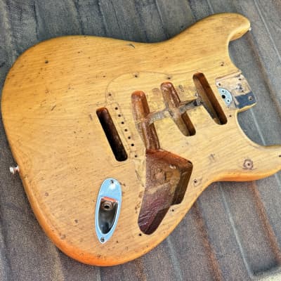 Fender Stratocaster Body 1973 - Stripped | Reverb