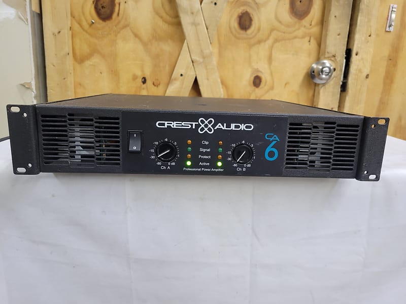 Crest Audio CA-6 2-Ch Pro Power Amplifier 400W/CH @ 8-Ohms | Reverb