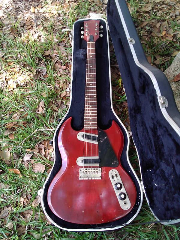 Gibson SG200 Model SG200 1971 Walnut Stained Red | Reverb Australia