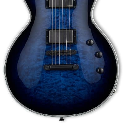 ESP EII Eclipse Reindeer Blue Quilted Maple Top Electric | Reverb