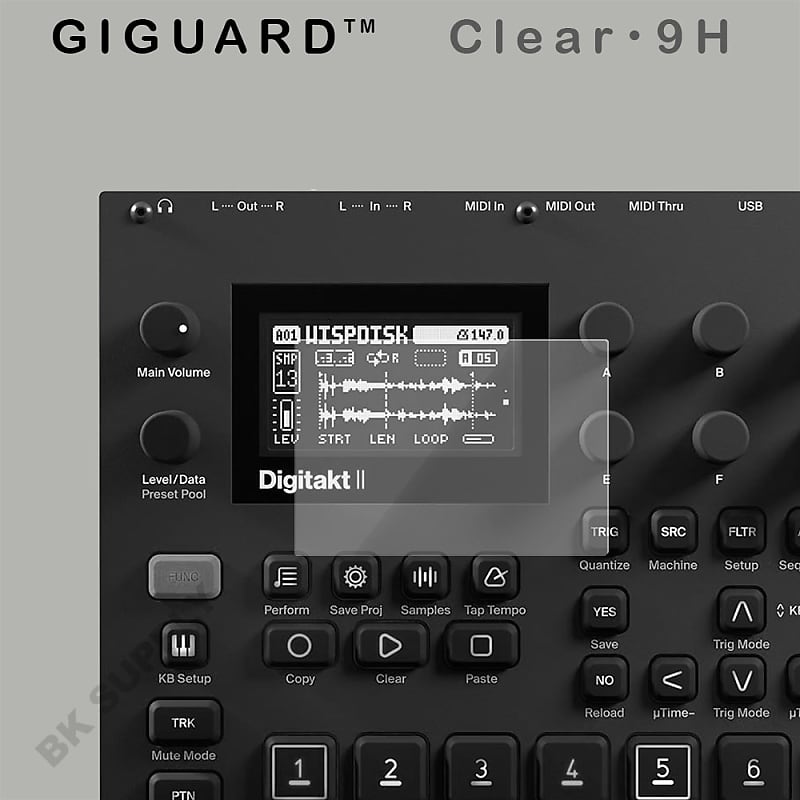 GIGUARD™ Screen Protector for Elektron Digitakt, Digitone, | Reverb
