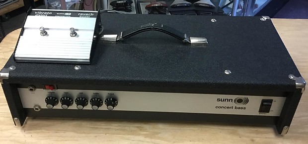 Vintage Sunn Concert Bass Amp Amplifier Head with Original | Reverb