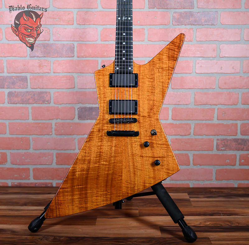 ESP Custom Shop MX-250 Figured Koa Top Natural 2010 Craft | Reverb UK