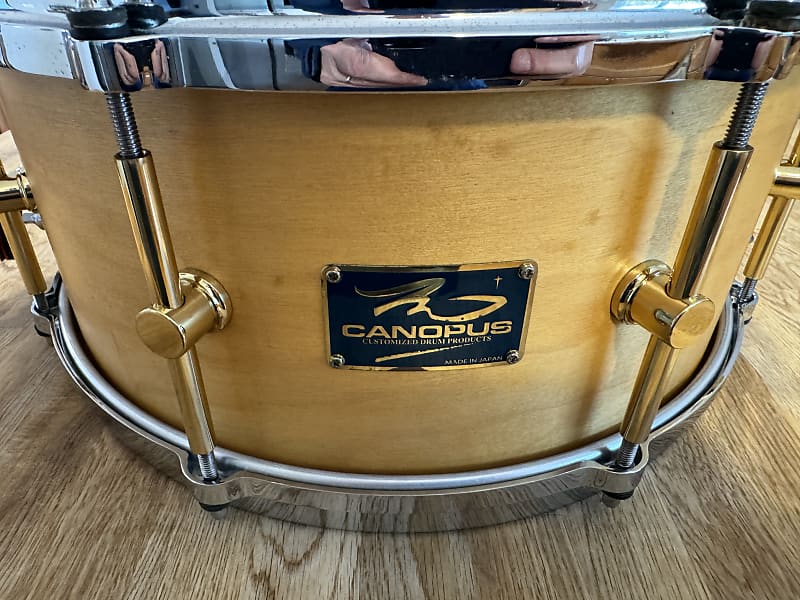 CANOPUS "The Maple" Snare Drum 14x6.5 - Natural Oil | Reverb