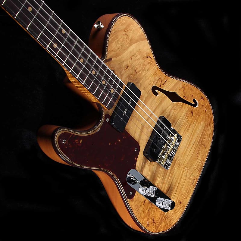 Fender Custom Shop Artisan Burl Dual P90 Tele Thinline lefty | Reverb