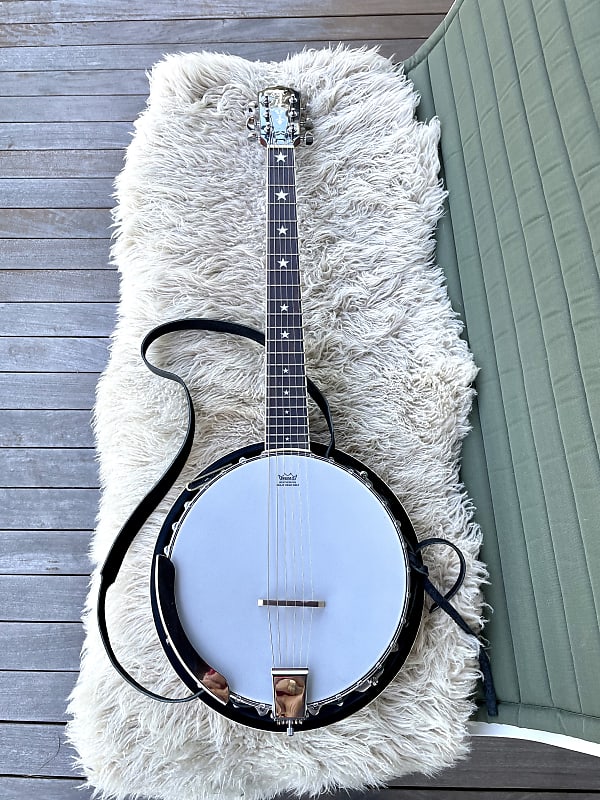 SX Six string banjo banjitar 80’s?? - Mahogany | Reverb