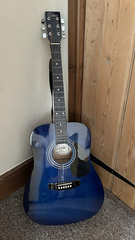 Encore Acoustic guitar 2010 - Dark blue | Reverb UK