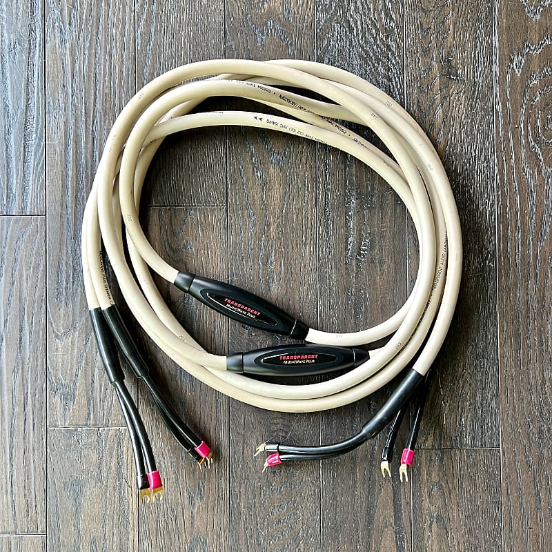 Transparent MusicWave Plus 12 Foot Audiophile Speaker Cables | Reverb