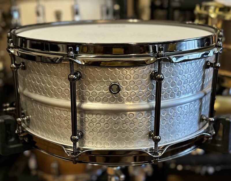 EKG Custom Drums 14x 6.5 Hammered Aluminum shell 1.3 mm 2024 | Reverb