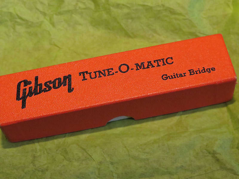 BOX vintage 1960's Gibson gold abr1 bridge BOX for es 335 Les | Reverb