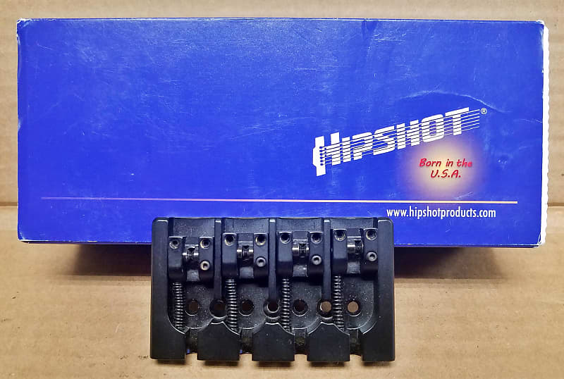 Hipshot A-style FM2 Bass Bridge for 3-hole String-Thru Fender | Reverb