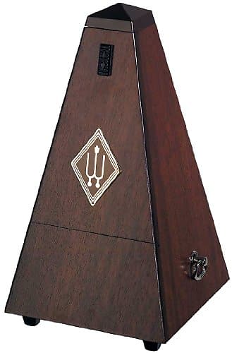 Wittner W814M Genuine Metronome with Bell - Walnut/Matt Silk | Reverb