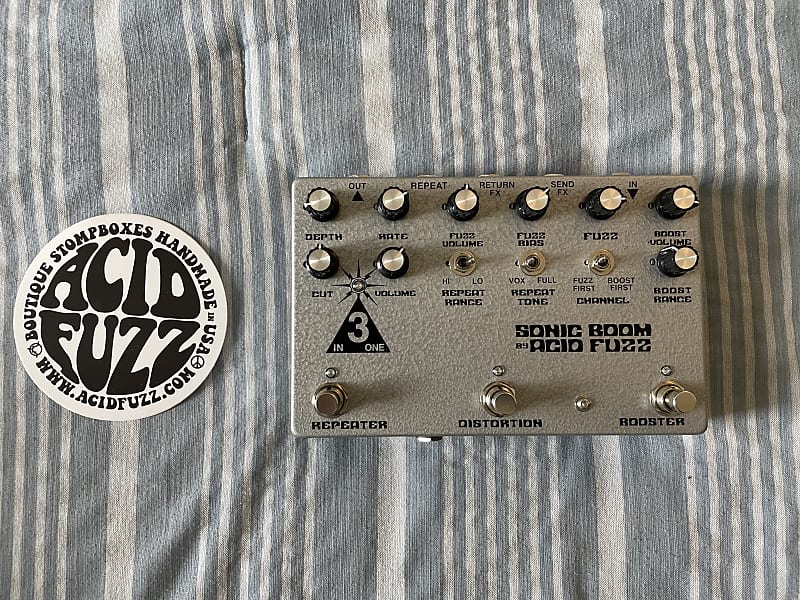Acid Fuzz Sonic Boom P2P 2024 - Silver | Reverb
