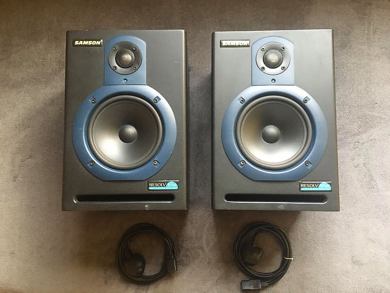 Samson Resolv 65a - Active Reference Monitors Black/Blue | Reverb