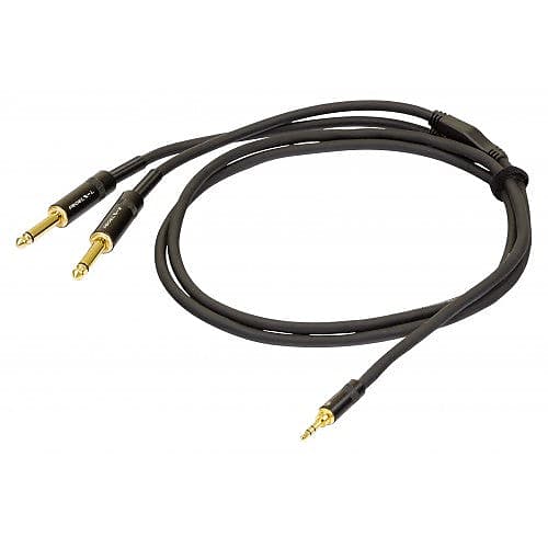 Proel Challenge Series Audio Cables (3.5mm Jack - 2x 6.3mm | Reverb