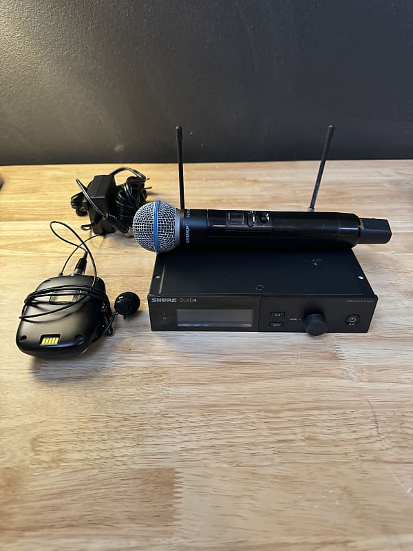 Shure SLXD124/85 Combo System with SLXD1 Bodypack, SLXD4 | Reverb