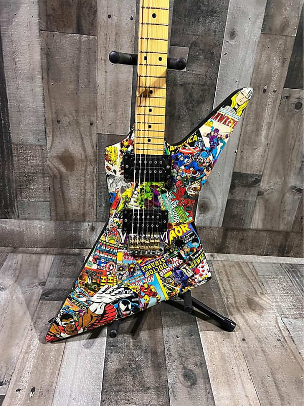 Marvel guarantee Comics Explorer Electric Guitar Art