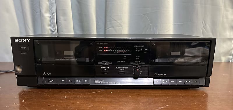 Vintage Sony TC W390 Dolby Stereo Cassette Deck Synchronized | Reverb