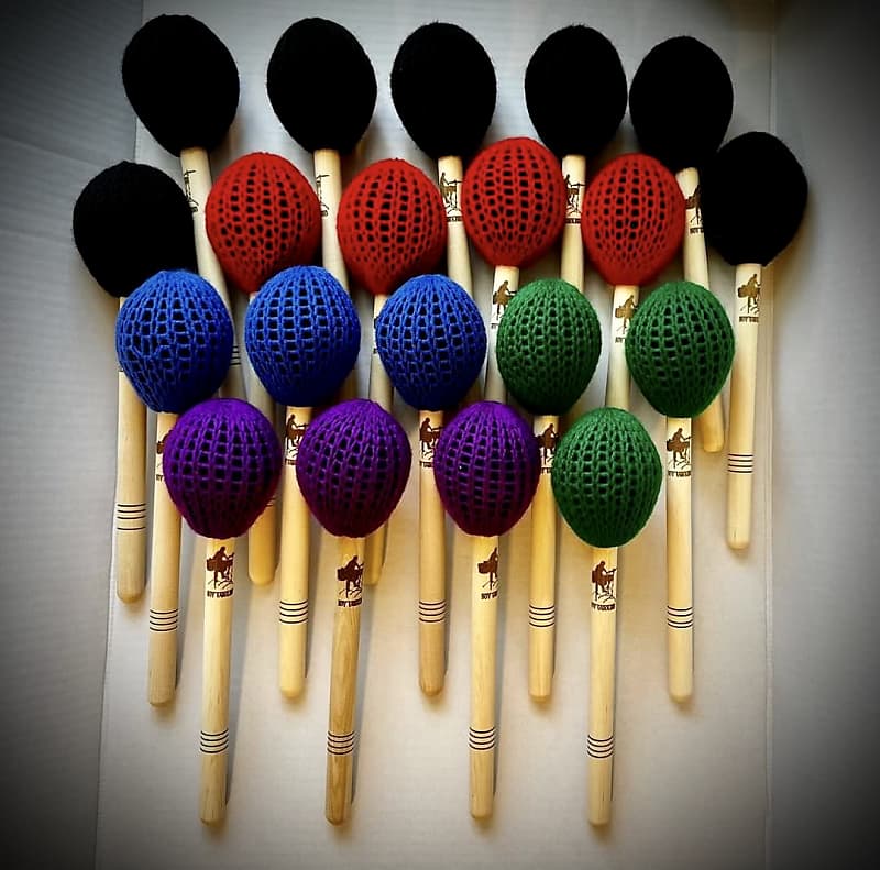 Herch SOY TAROLERO BOLILLOS PARA BANDA TAMBORA MALLETS | Reverb