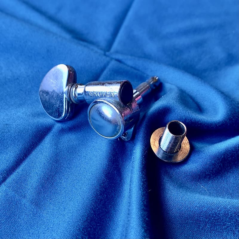 Grover USA Rotomatic (TREBLE side) guitar tuner 1969 Chrome | Reverb