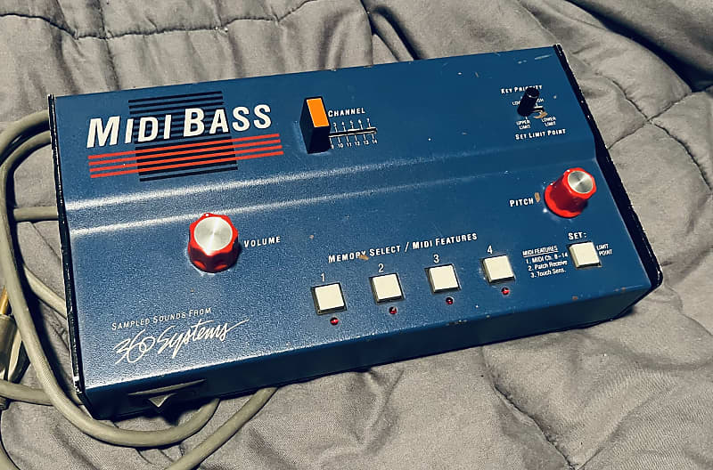 360 systems Midi bass module 80s Blue | Reverb