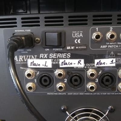 Carvin RX800 Powered Mixer with Rack Case/Power Conditioner | Reverb
