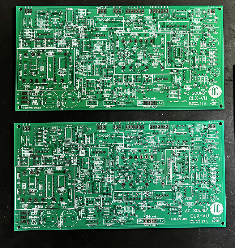 AC Sound CLX-VU Compressor Circuit Board | Reverb