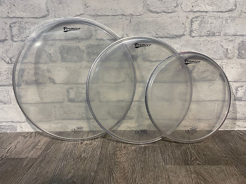 Premier by Remo Batter Tom Fusion Size Drum Heads Skins | Reverb UK