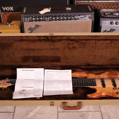 Carvin 6-String Bass Early 90's - Natural Koa | Reverb