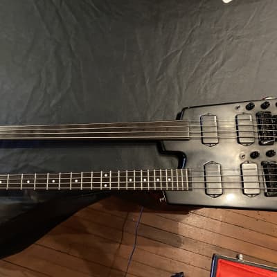 Washburn Bantam Double Neck Headless Fretted / Fretless Bass | Reverb