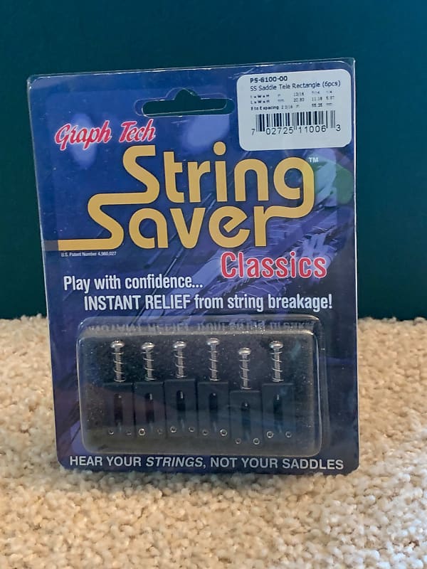Graph Tech PS-8100-00 String Saver Saddle Tele Rectangle | Reverb