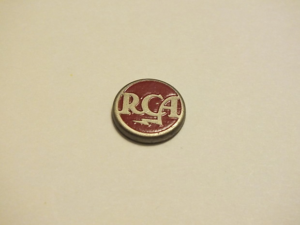 Vintage RCA microphone Meatball emblem badge | Reverb
