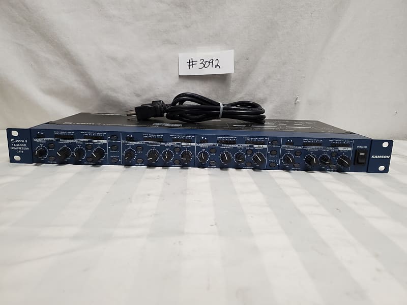 SAMSON S-COM 4 FOUR CHANNEL COMPRESSOR / LIMITER #3092 GOOD | Reverb