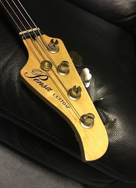 Pensa custom Fretless Jazz Bass 2003 Orange Blonde | Reverb Australia