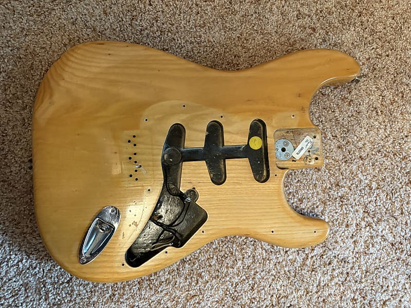 Fender Stratocaster Guitar Body Natural Hardtail Ash | Reverb