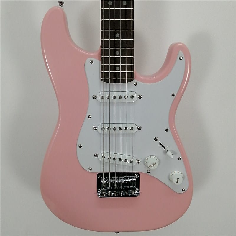 Squier Mini Strat Shell Pink, Ex-Display | Reverb