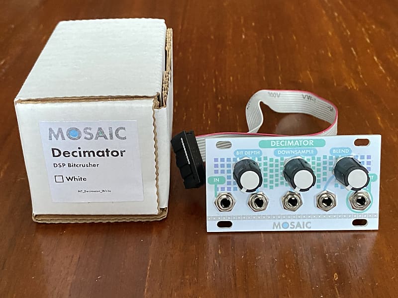 Mosaic Decimator Eurorack Bit Crusher 1U Module (White) | Reverb