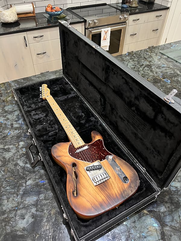 Fender/Warmoth Thinline Tele 2015 - Heat Gun Burst | Reverb