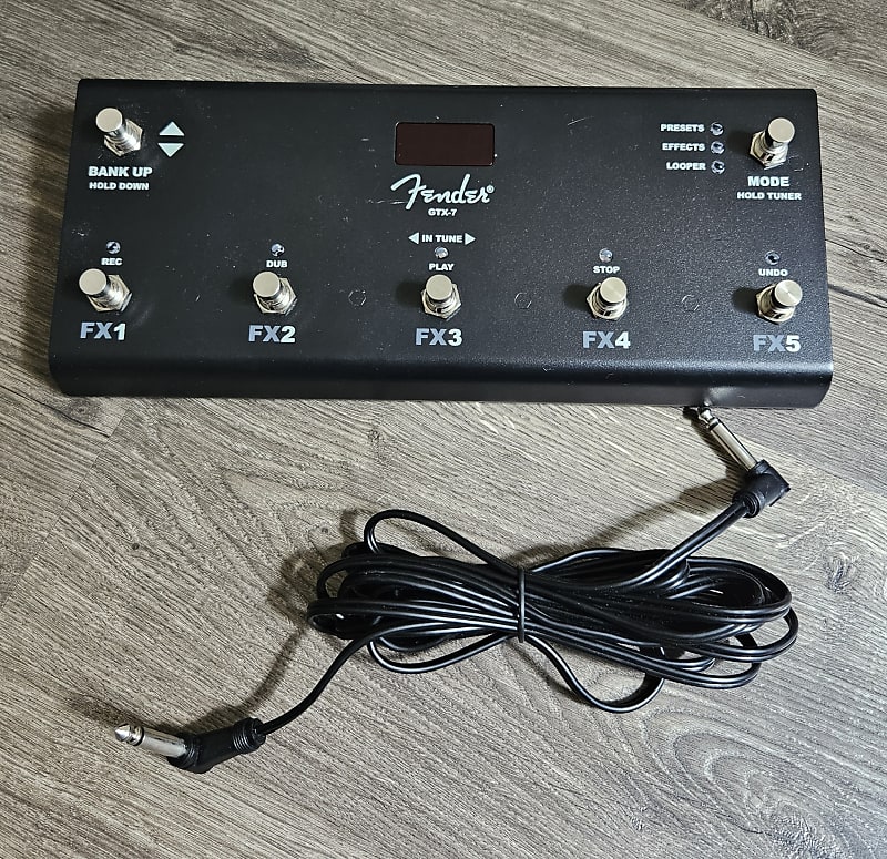 Fender GTX-7 Foot switch for Mustang GTX Amp- Black | Reverb