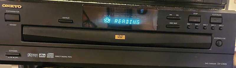 Onkyo Onkyo DV-C503 DVD/CD Changer 90s - Black metal | Reverb