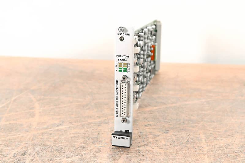 Studer Mic/Line In Card for D21m Modular I/O System CG01HE9 | Reverb