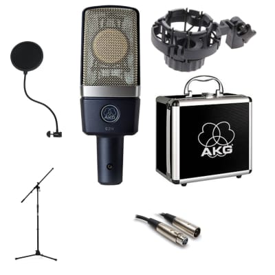 AKG C214 Large-diaphragm Condenser Microphone Bundle with | Reverb